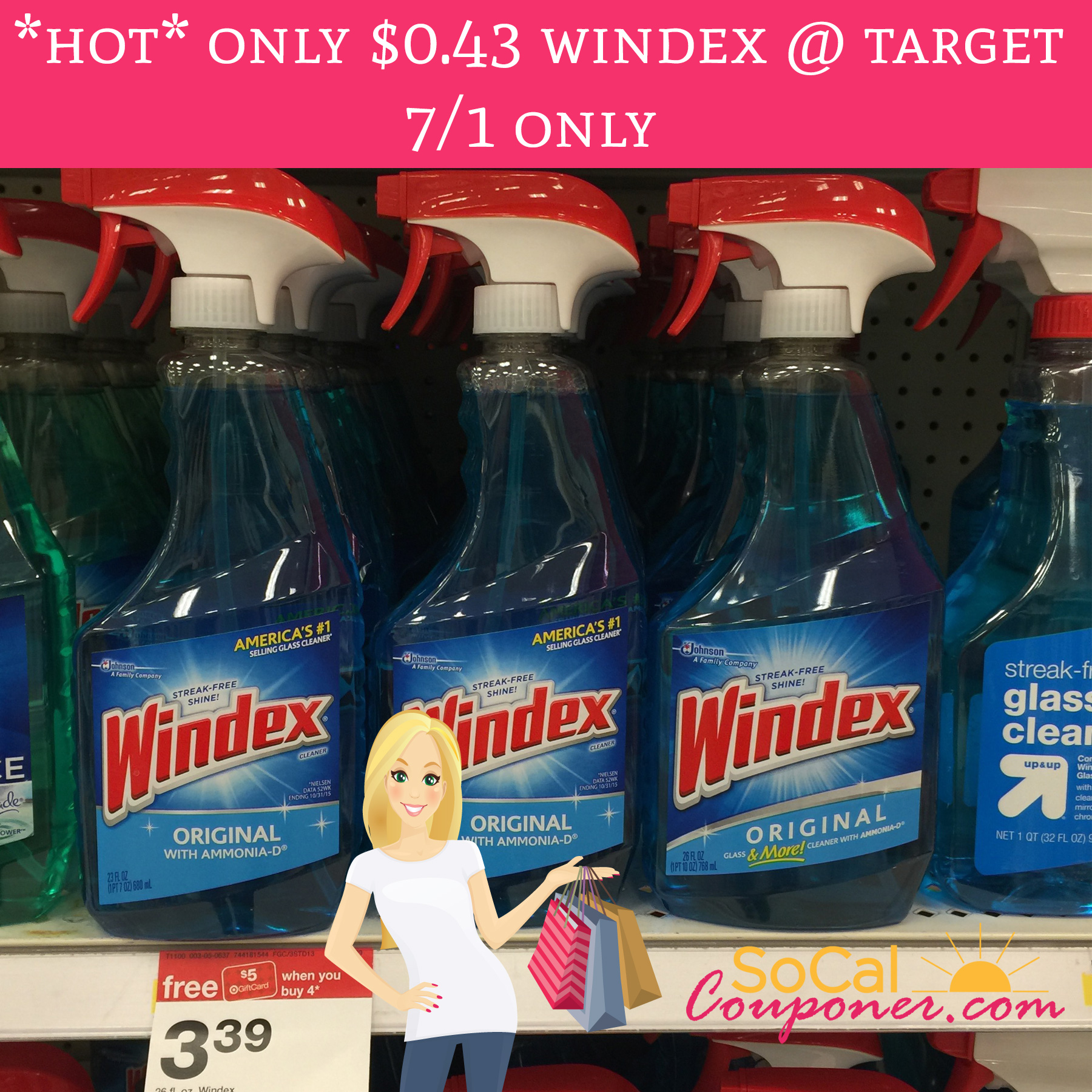 *HOT!* Only $0.43 Windex @ Target - 7/1 Only!! - Deal Hunting Babe