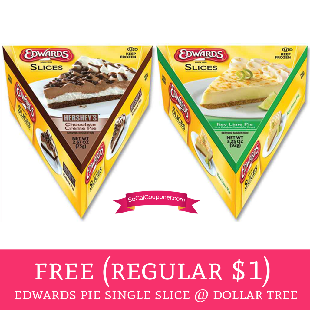 FREE (Regular $1) Edwards Pie Single Slice @ Dollar Tree - Deal Hunting ...