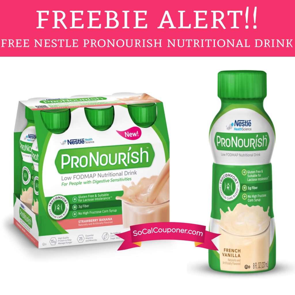 FREEBIE ALERT! Free Nestle Nourish Nutritional Drink - Deal Hunting Babe