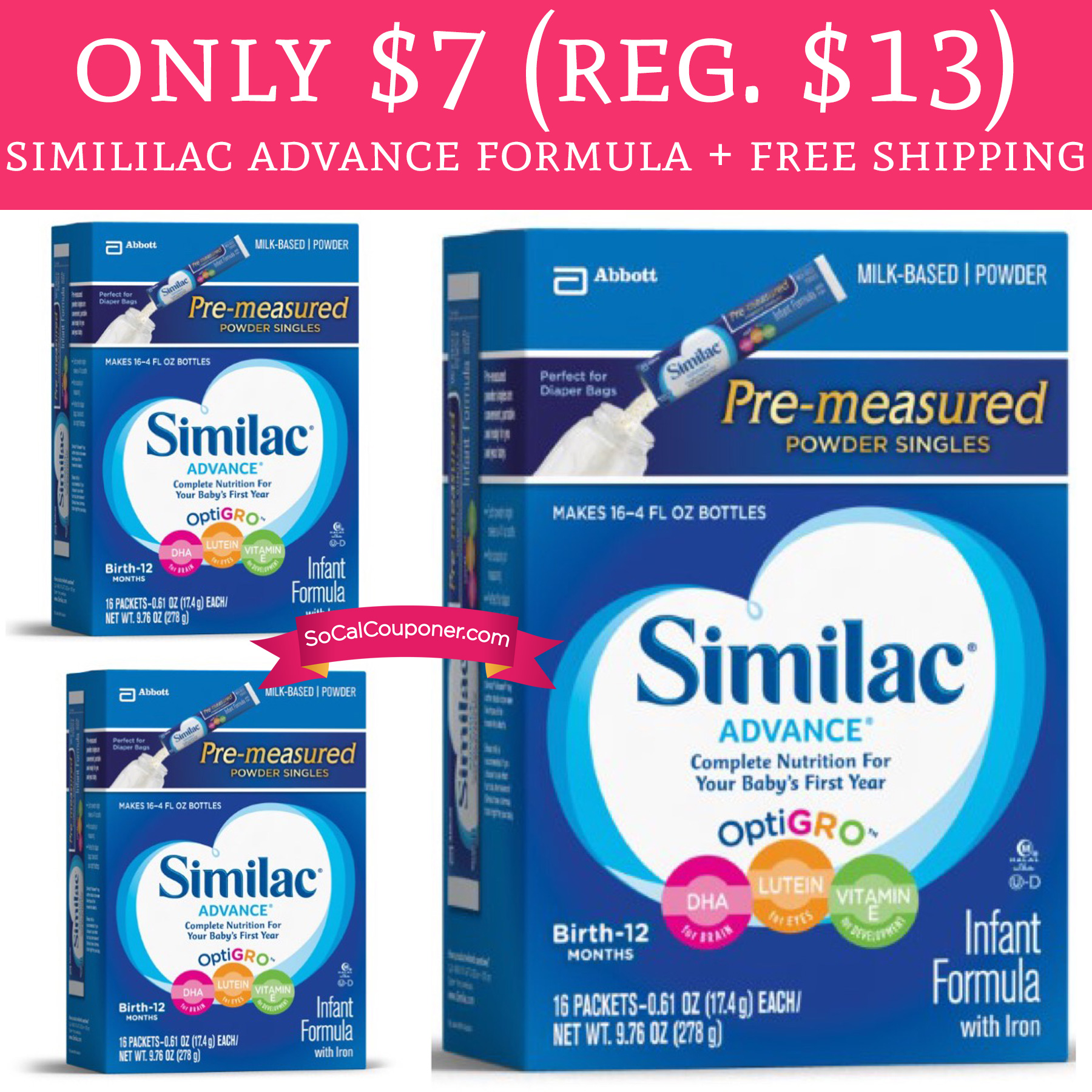 HURRY! Only $7.30 (Regular $13) Similac Advance Formula + Free Shipping ...