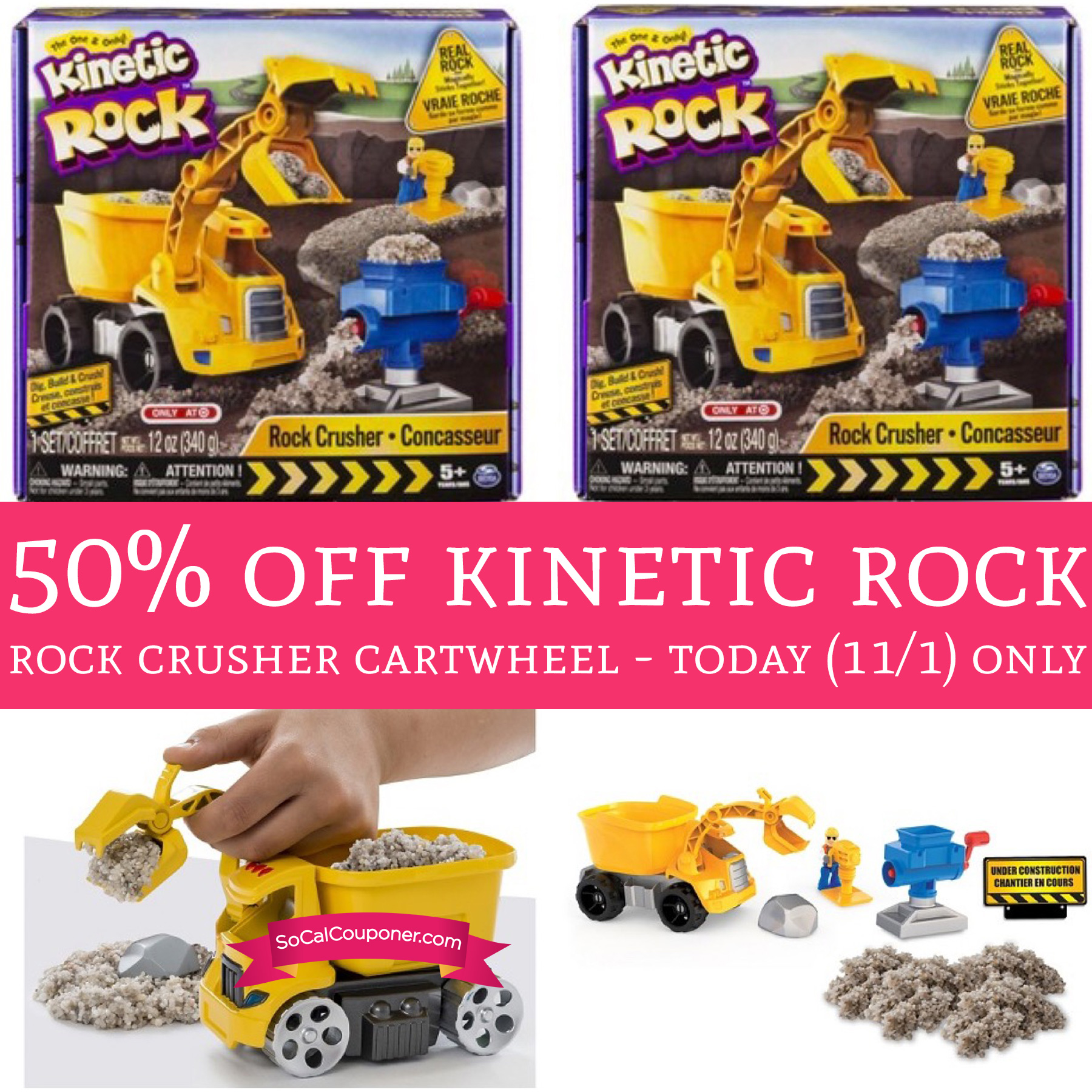 Toy of the Day @ Target! 50% Off Kinetic Rock (Rock Crusher) w ...