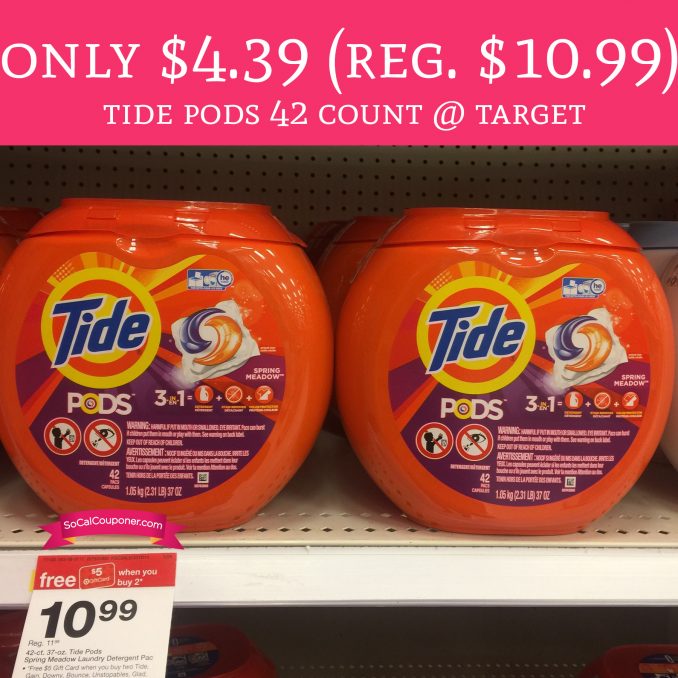 Only $4.39 (Regular $10.99) Tide Pods 42 Count @ Target - Deal Hunting Babe