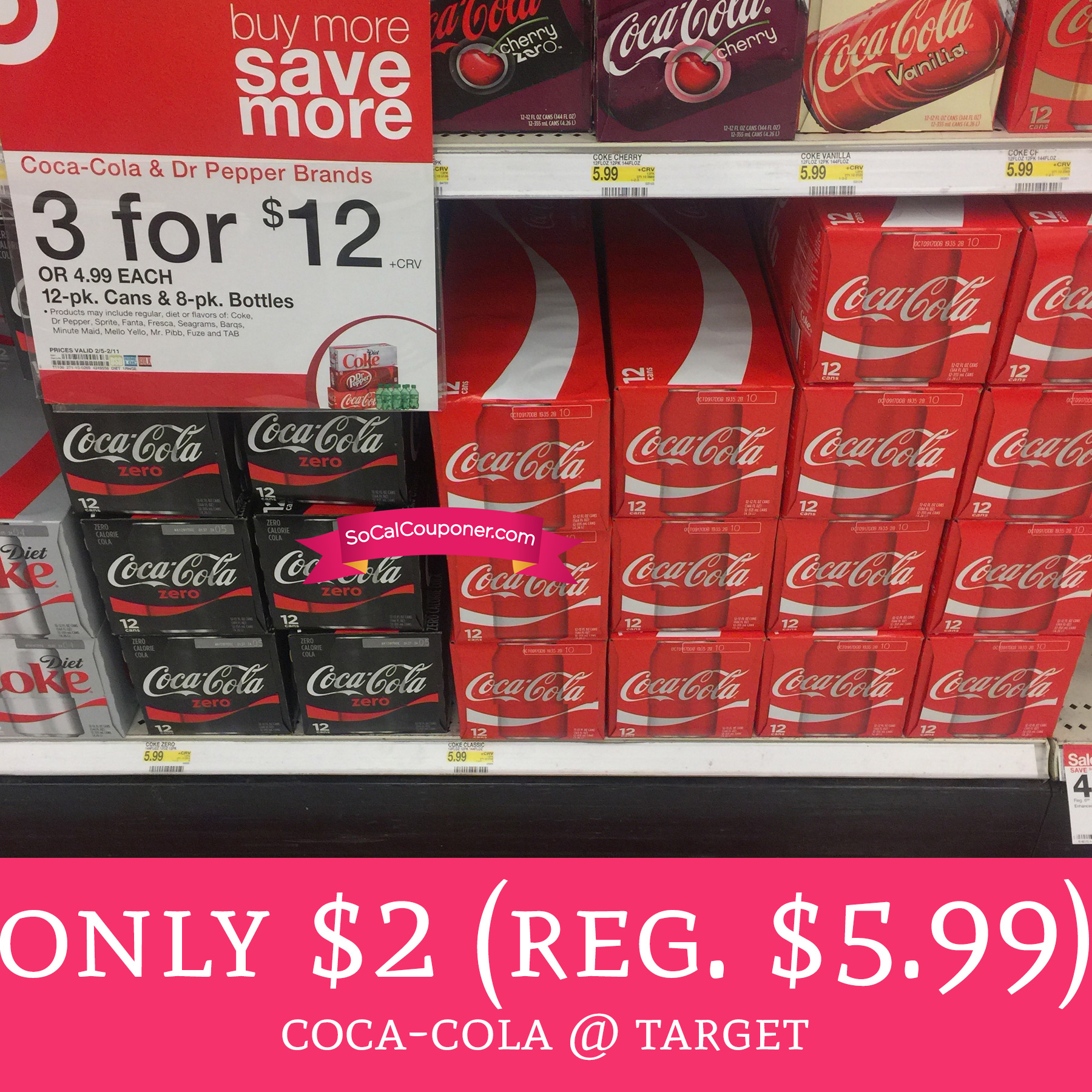 Today 2/5 Only - $2 (Regular $5.99) Coca-Cola @ Target - Deal Hunting Babe