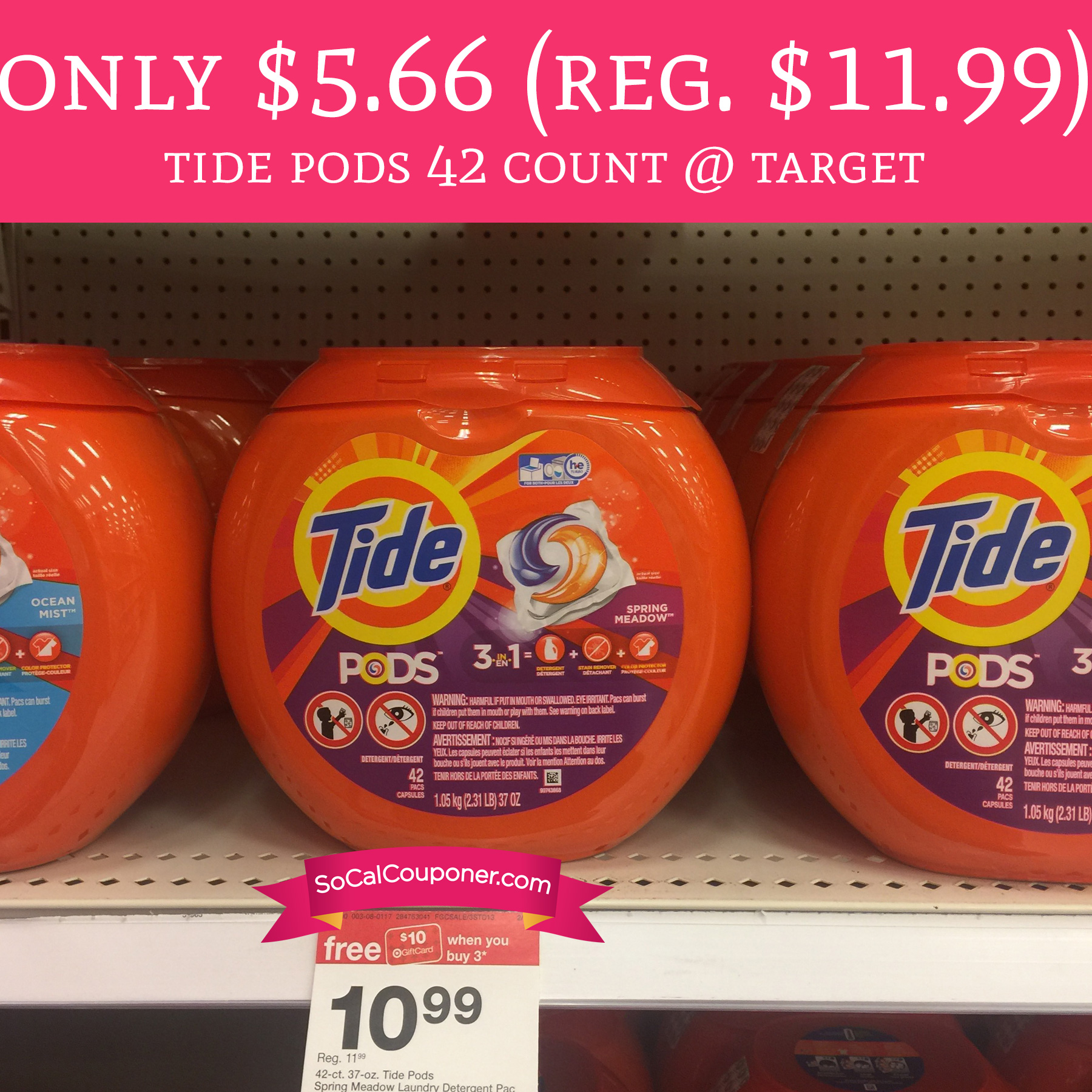 Only $5.66 (Regular $11.99) Tide Pods 42 Count @ Target - Deal Hunting Babe