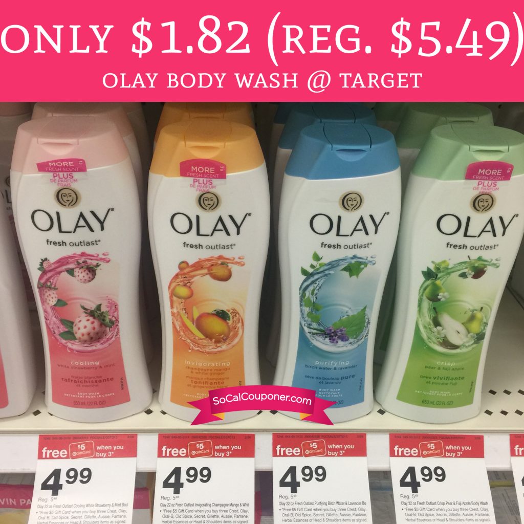 Only $1.82 (Regular $5.49) Olay Body Wash @ Target - Deal Hunting Babe