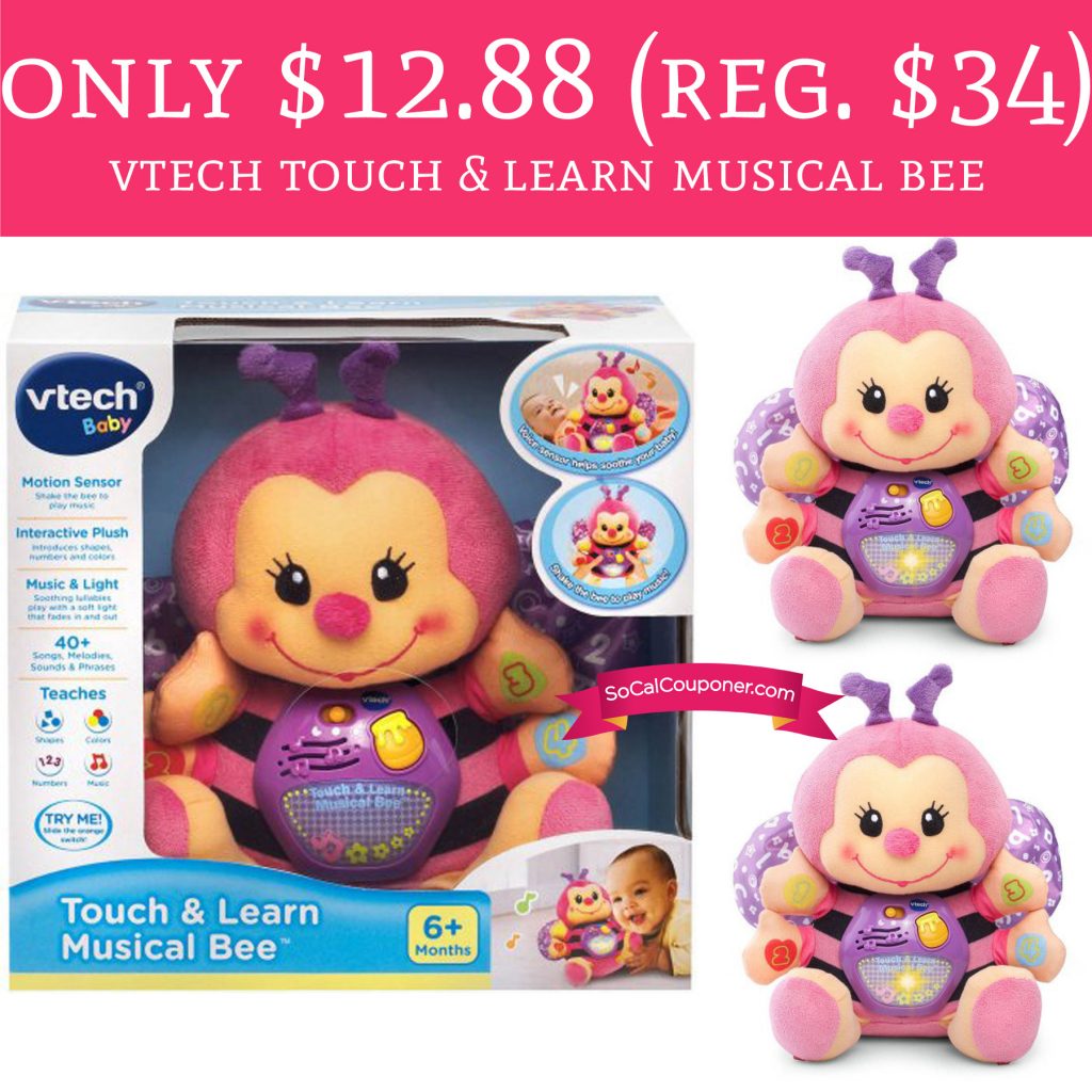 Only $12.88 (Regular $34) Vtech Touch & Learn Musical Bee - Deal ...